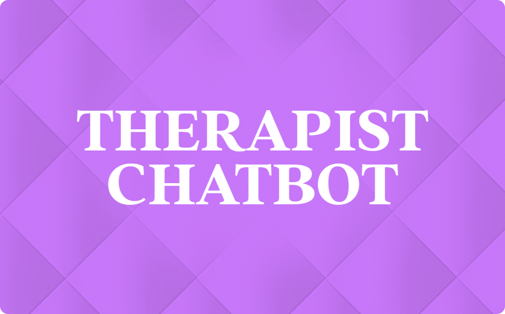 Therapist Chatbot | Template for Counsellors