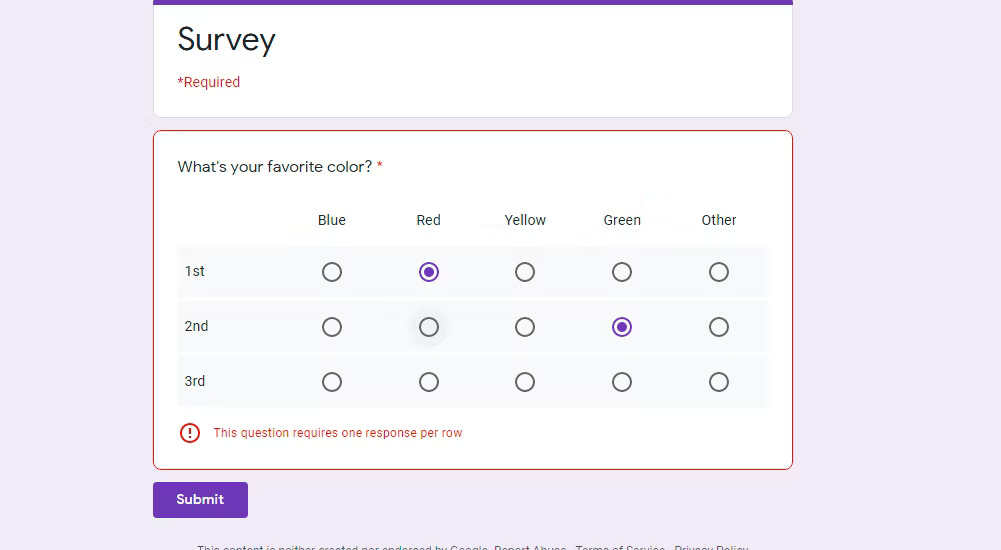 How To Add Tables In Google Forms SurveySparrow