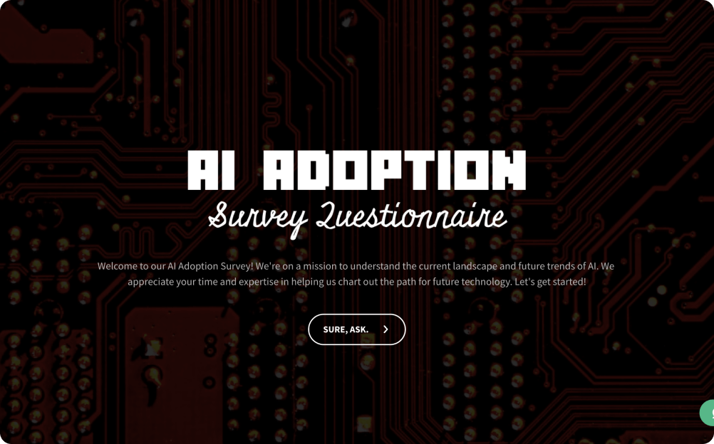 AI Survey Template - SurveySparrow