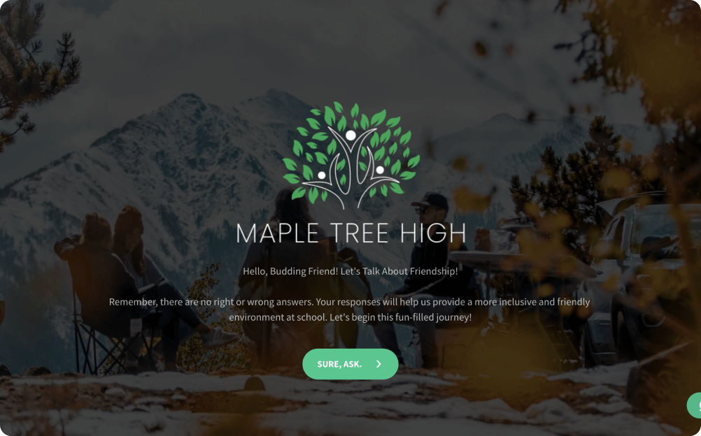 Friendship Survey Form Template | SurveySparrow