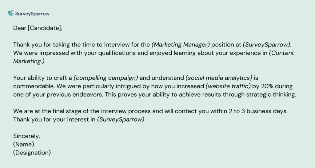 30 Best Interview Feedback Examples (with Benefits and Best Practices)